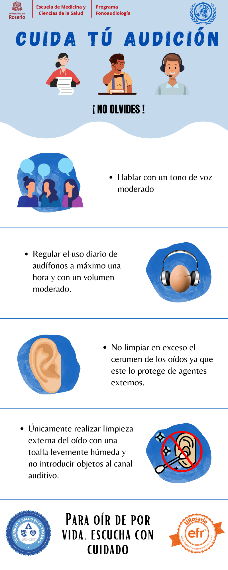 Cuidado auditivo | Universidad del Rosario
